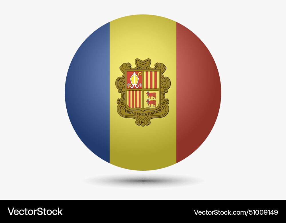 Flag of andorra Royalty Free Vector Image - VectorStock