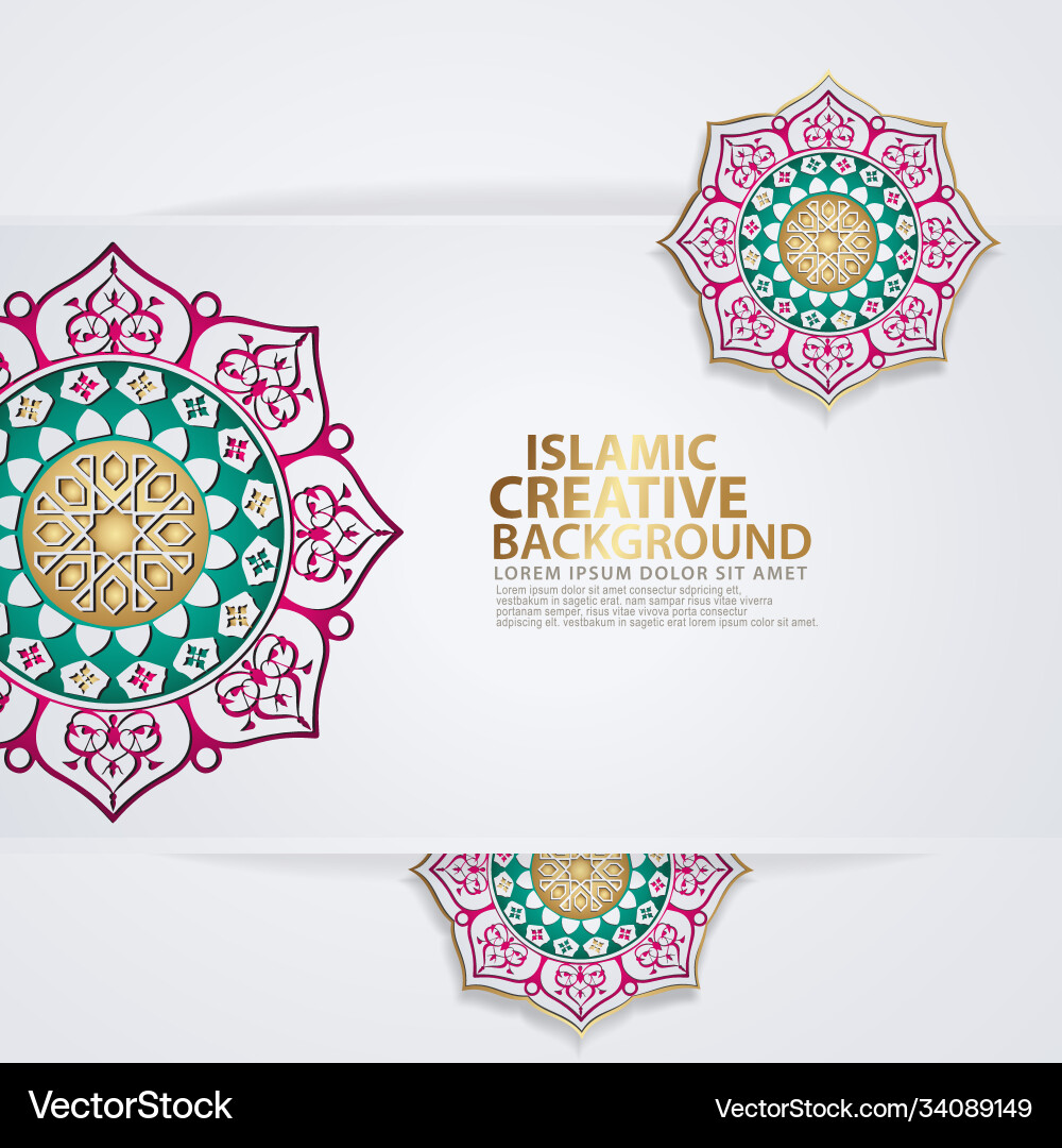 Islamic traditional wedding events and other Vector Image