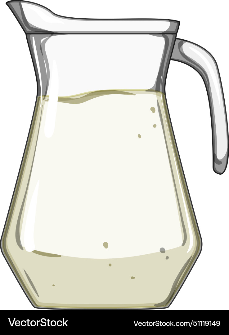 Lid milk jug cartoon Royalty Free Vector Image