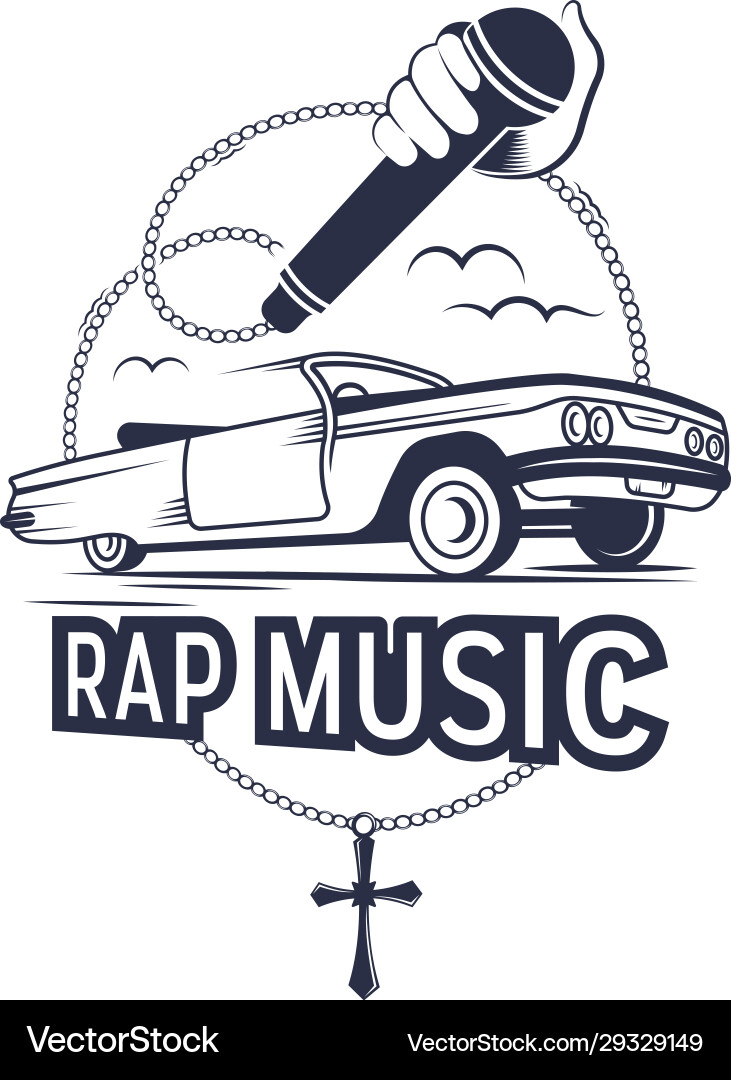 Rap music Royalty Free Vector Image - VectorStock