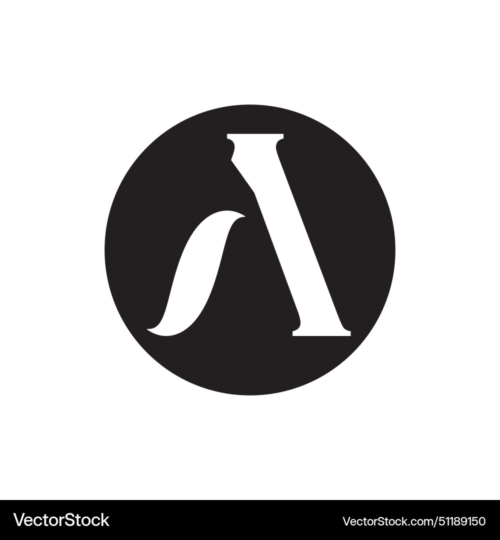 A logo Royalty Free Vector Image - VectorStock