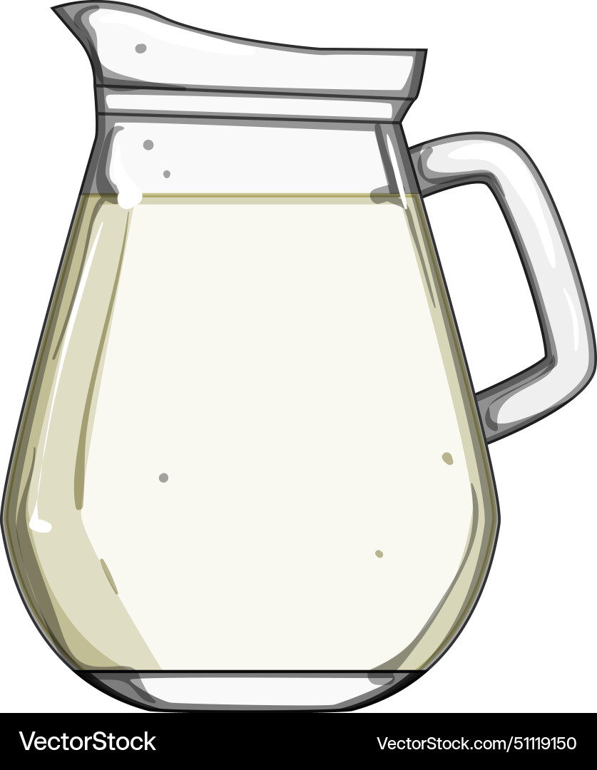 Carton milk jug cartoon Royalty Free Vector Image