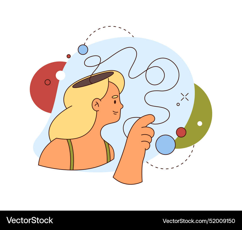 Self cognition and mental wellbeing Royalty Free Vector