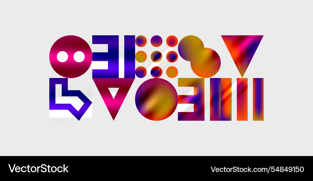 Simple shapes - circles triangles rectangles Vector Image