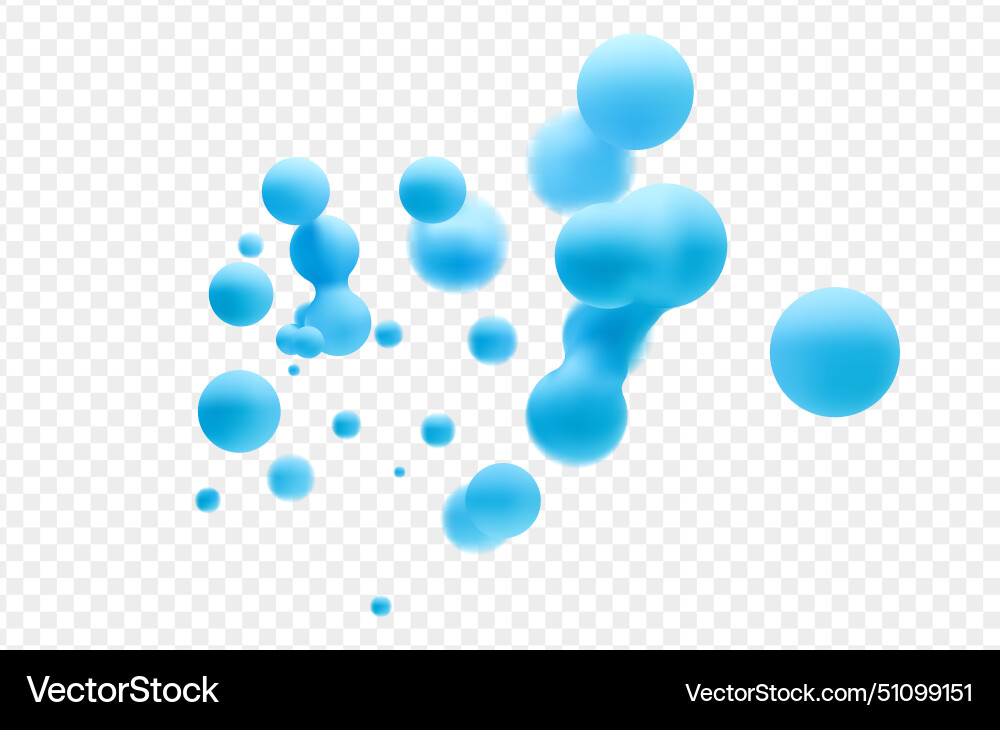 3d liquid set Royalty Free Vector Image - VectorStock