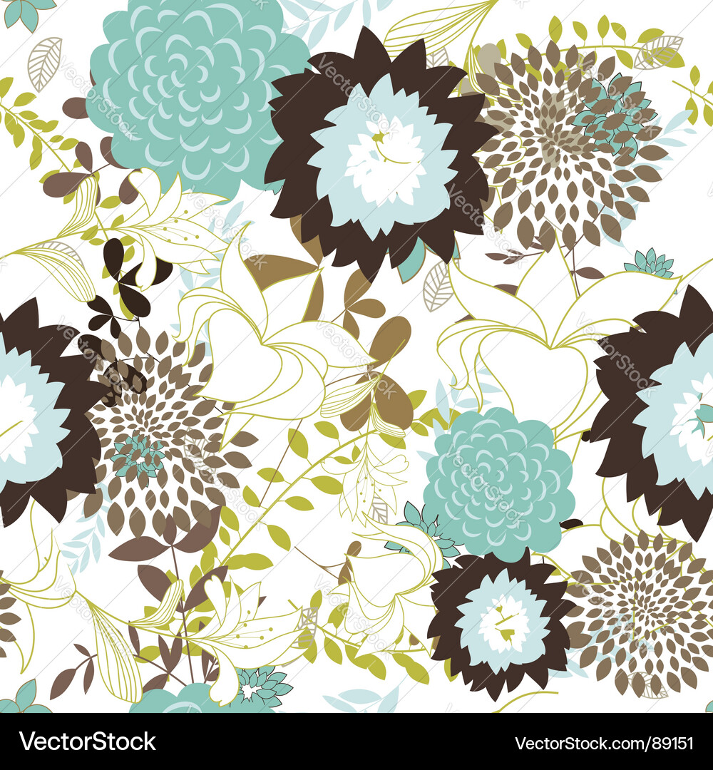 Floral Pattern Background Royalty Free Vector Image