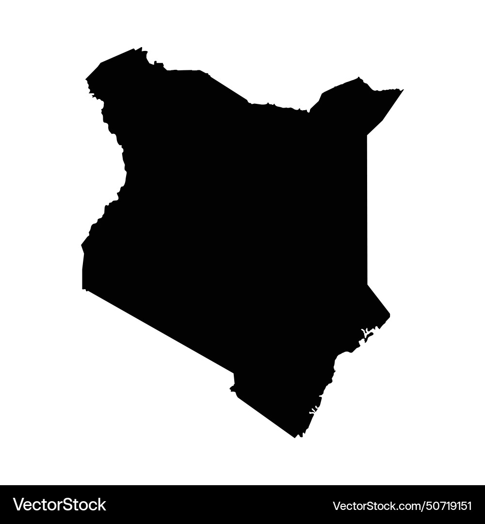 Kenya map icon Royalty Free Vector Image - VectorStock