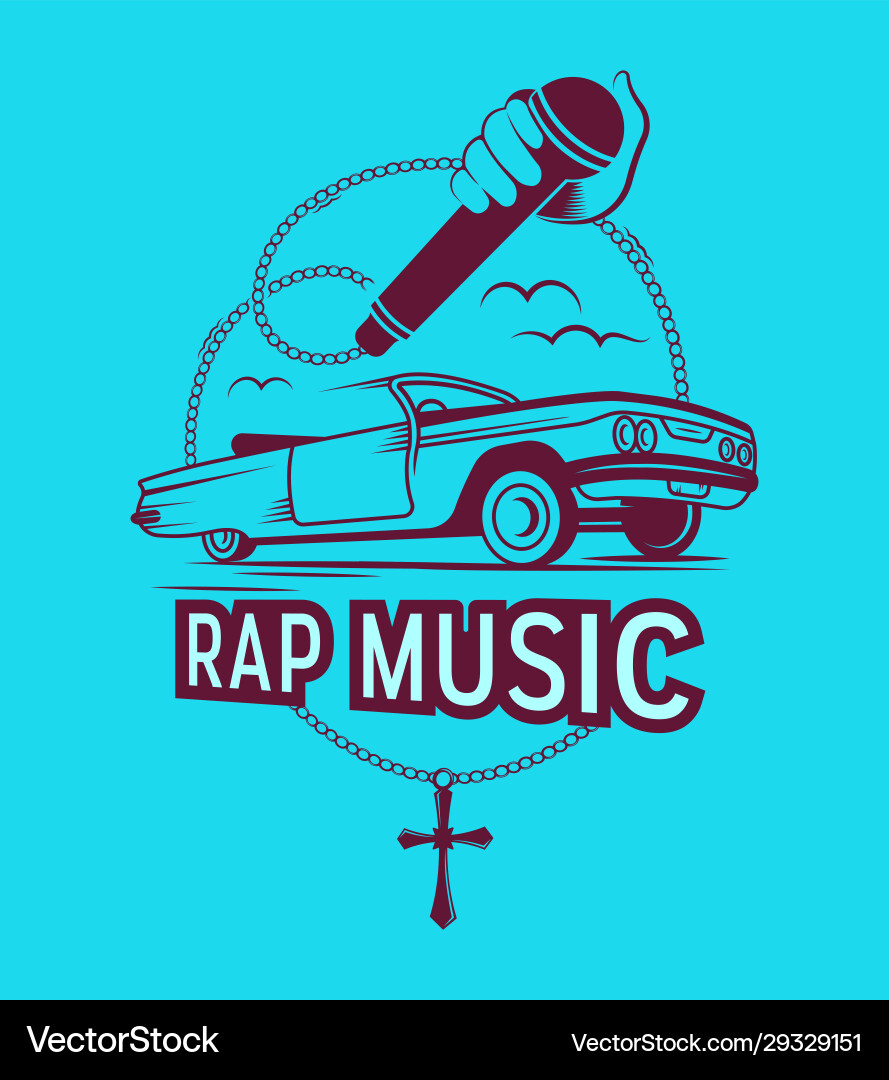 Rap music Royalty Free Vector Image - VectorStock