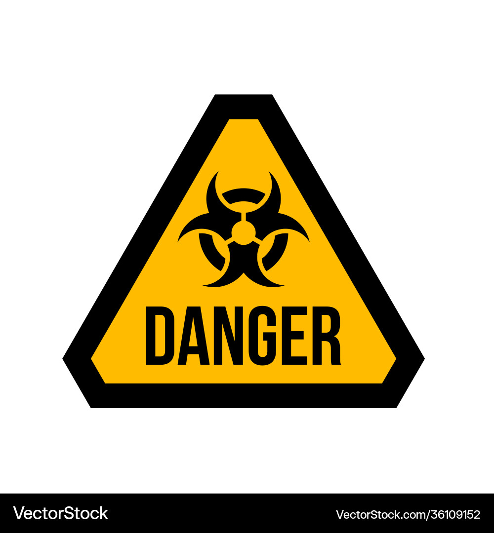 Biohazard & Radiation Warning Sign Royalty Free Vector