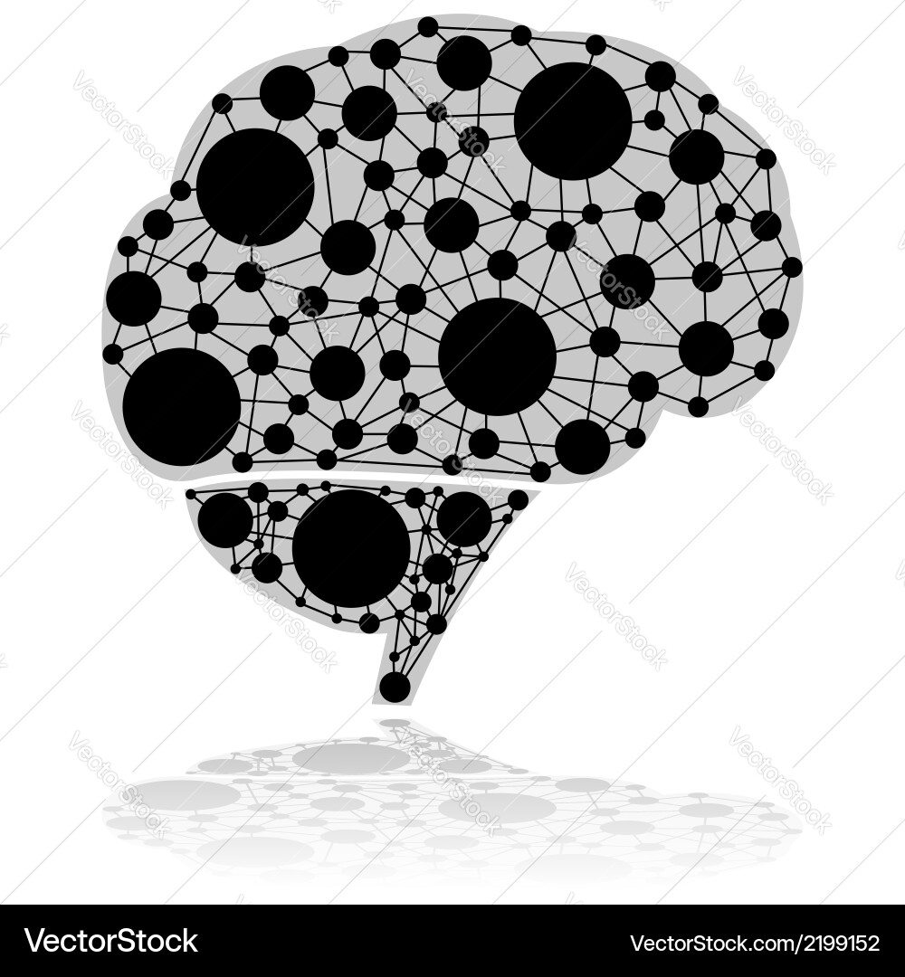 Brain dots Royalty Free Vector Image - VectorStock