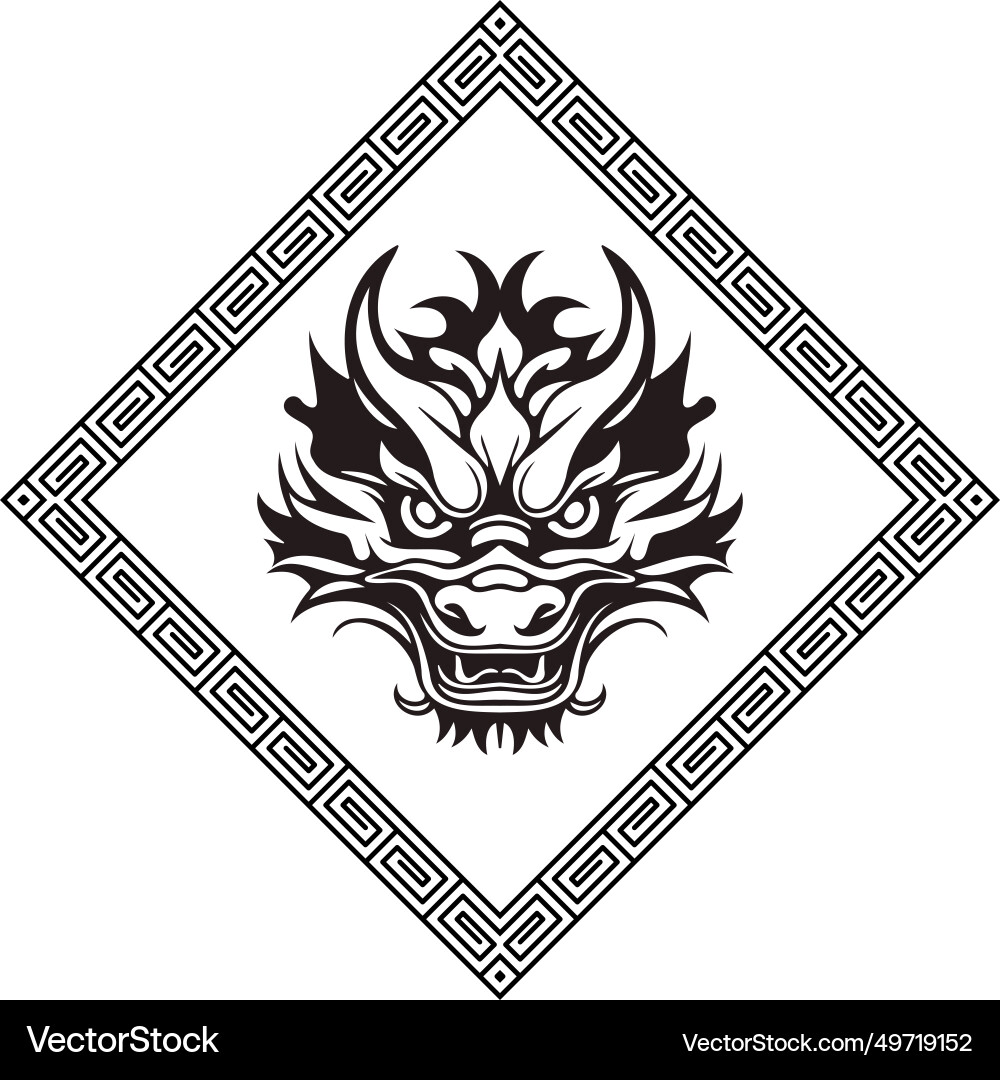 Chinese Dragon Front View