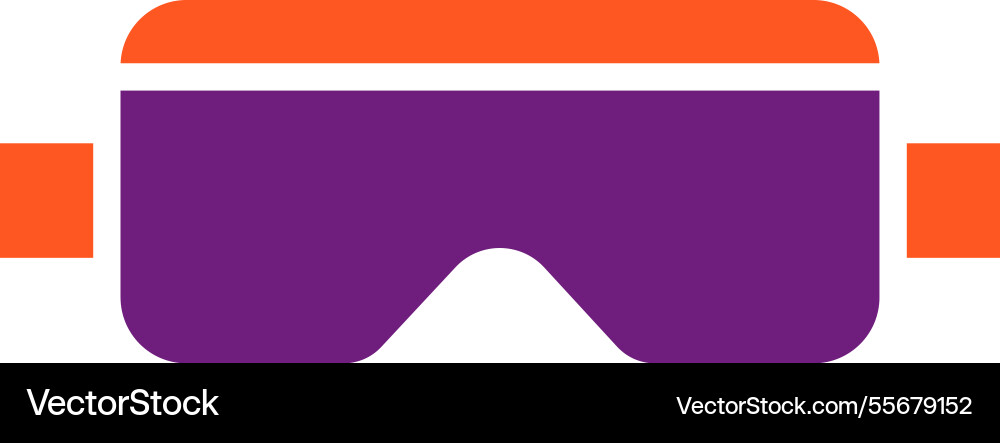 Goggle icon design Royalty Free Vector Image - VectorStock