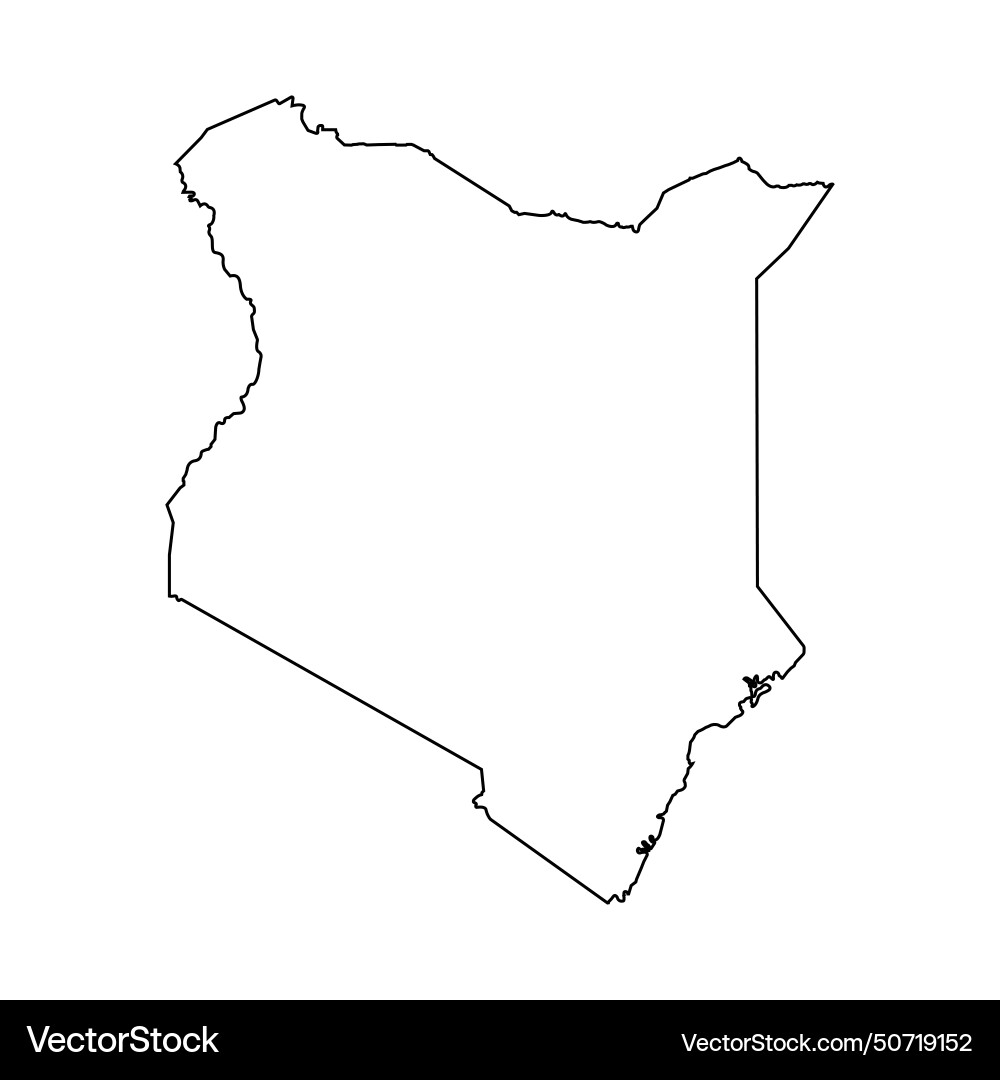 Kenya map icon Royalty Free Vector Image - VectorStock