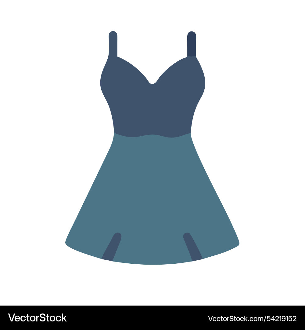Mini dress icon clothing Royalty Free Vector Image