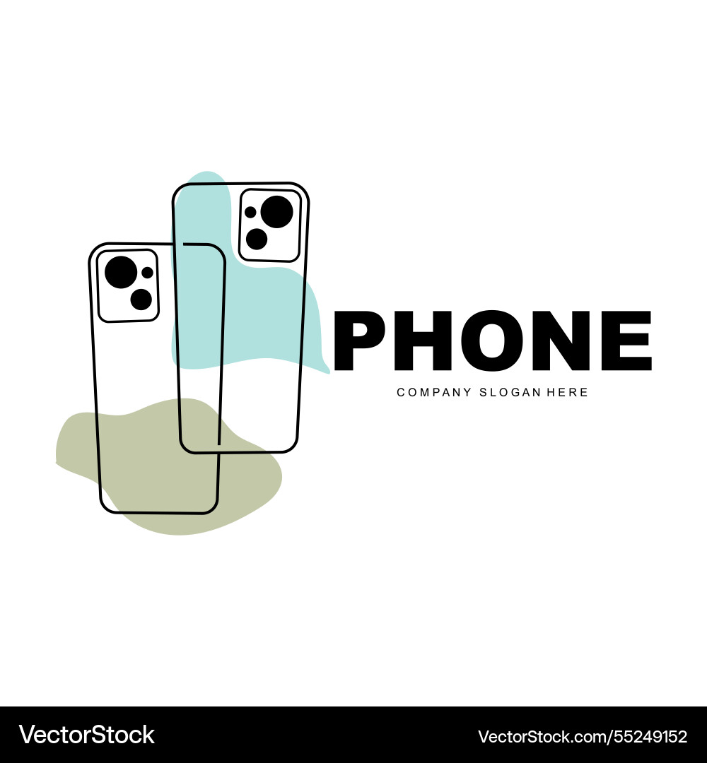Smartphone logo communication electronics modern Vector Image