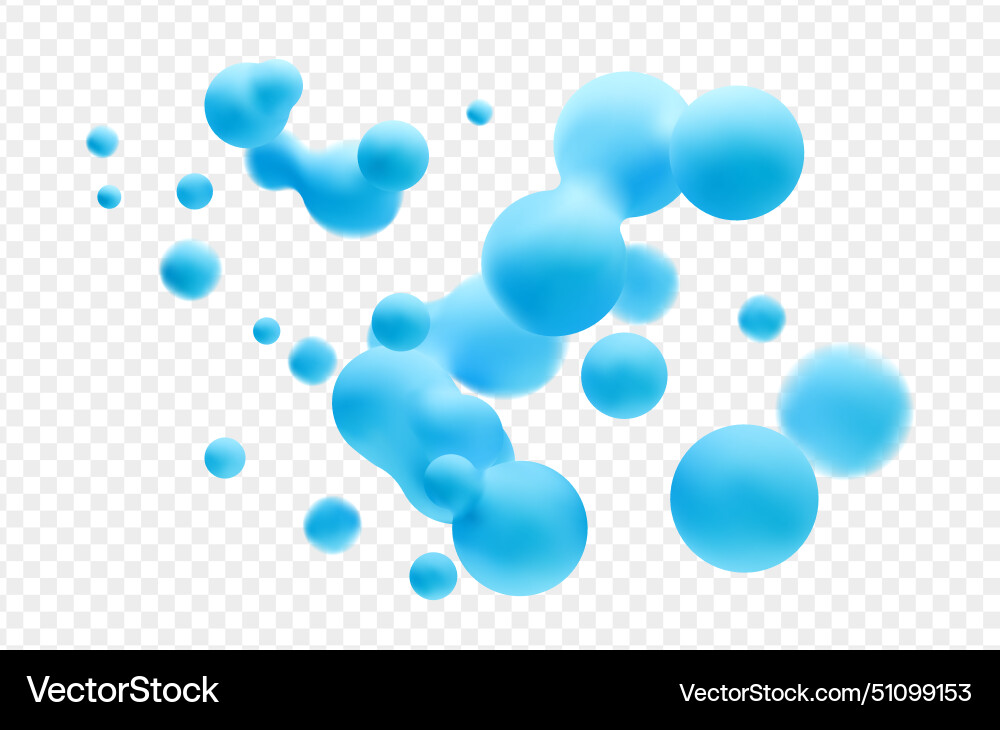 3d liquid set Royalty Free Vector Image - VectorStock