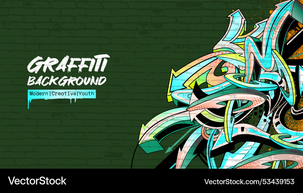 Graffiti background 9 Royalty Free Vector Image