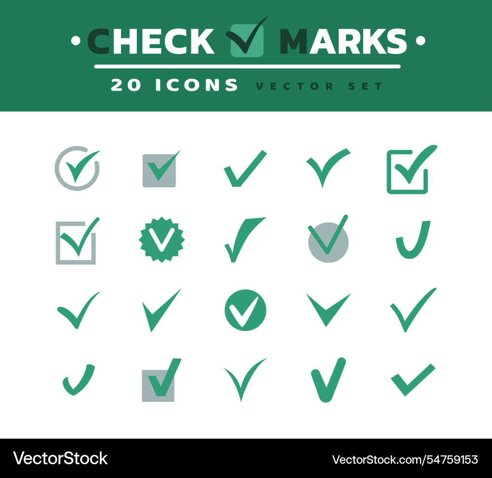 Icon check mark design button ok sign Royalty Free Vector