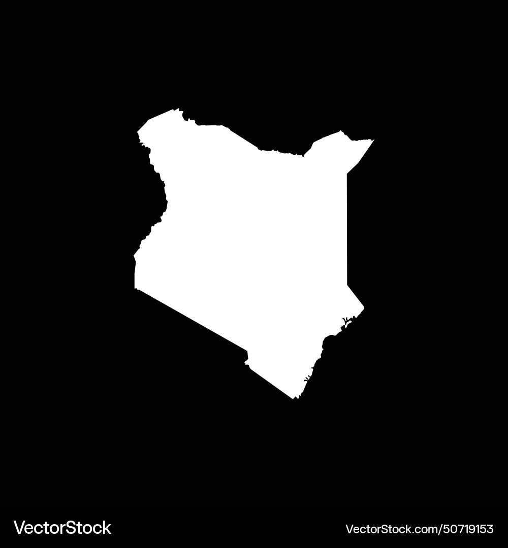 Kenya map icon Royalty Free Vector Image - VectorStock