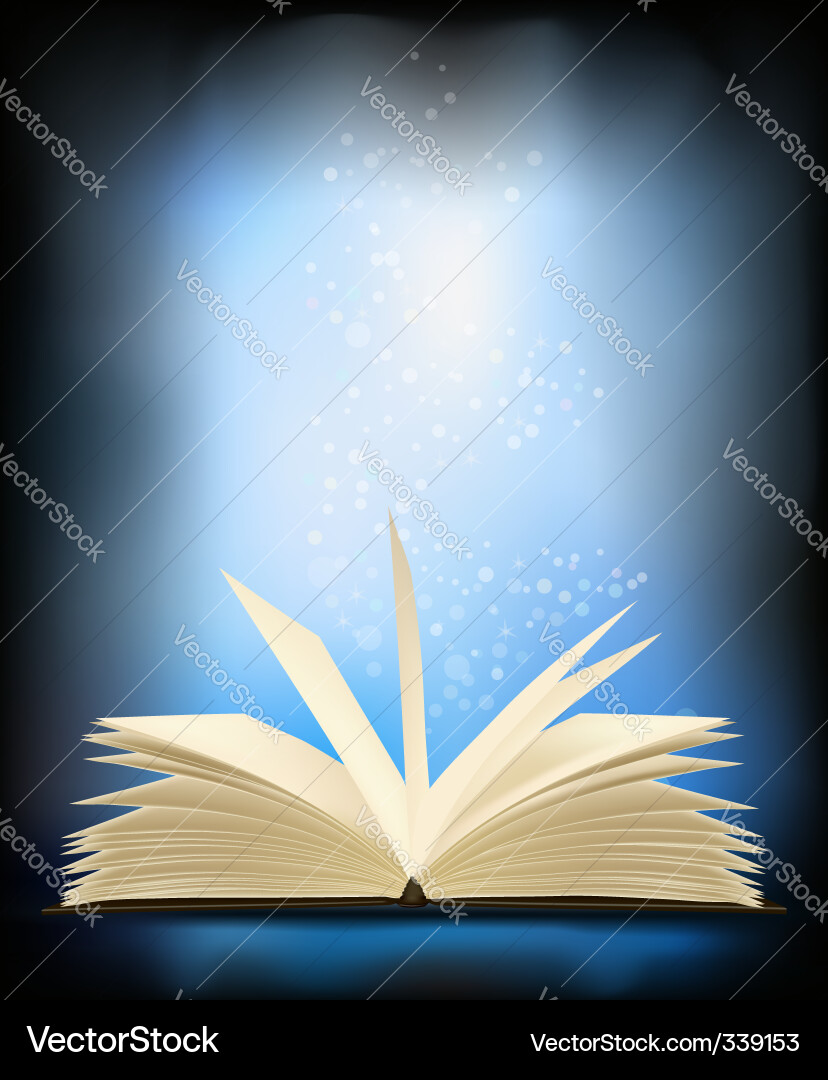 Magic book Royalty Free Vector Image - VectorStock