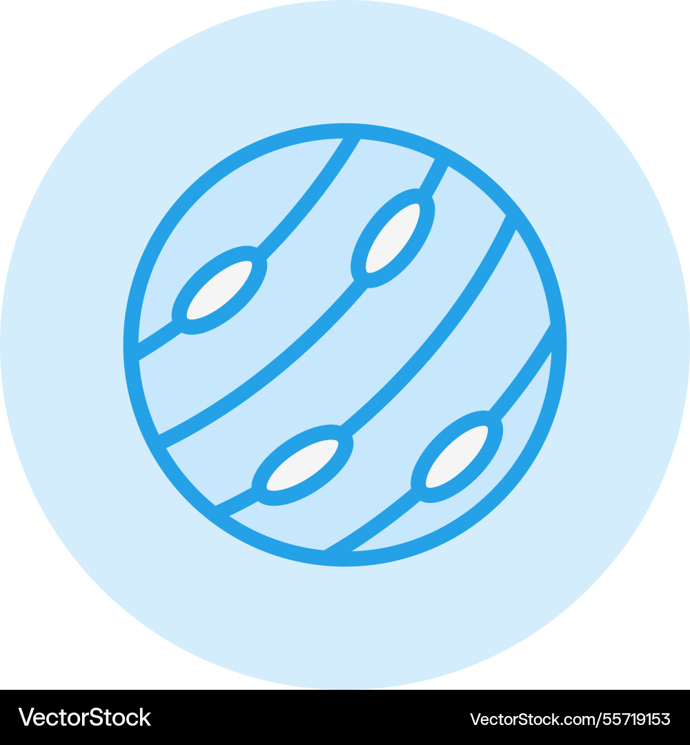 Neptune icon design Royalty Free Vector Image - VectorStock