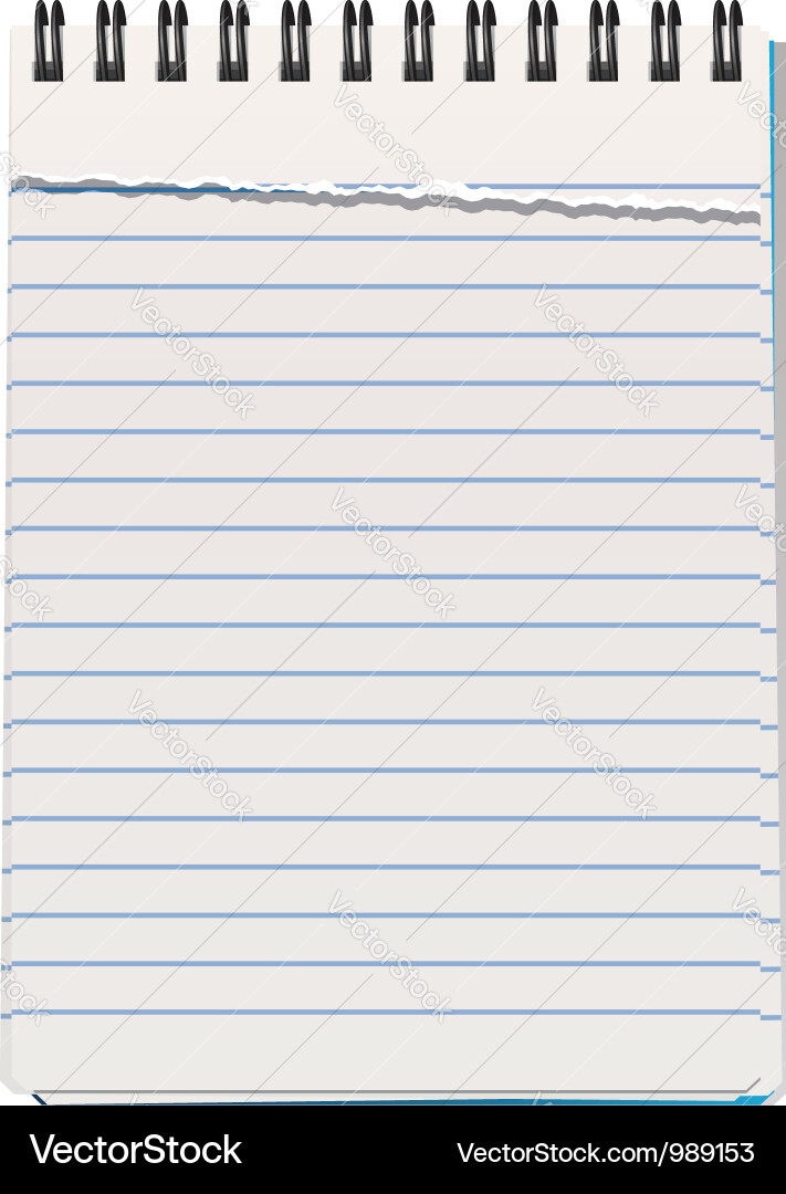 Notepad Royalty Free Vector Image - VectorStock