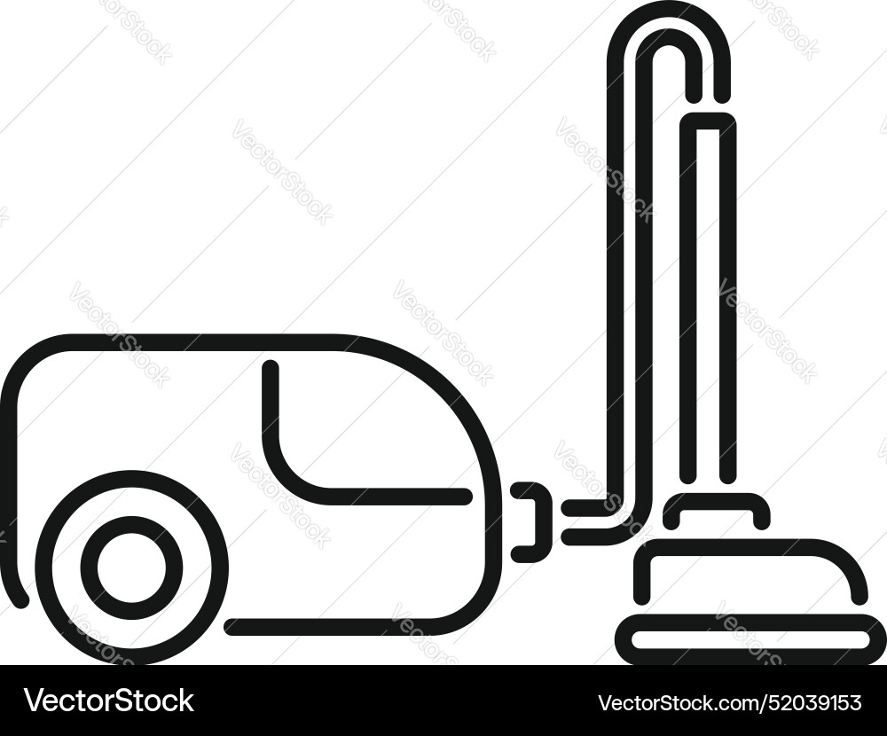 Vacuum cleaner cleaning dust icon representing Vector Image