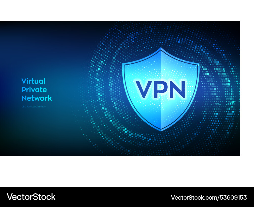 Vpn virtual private network data encryption ip Vector Image Vpn virtual private network data encryption ip Vector Image