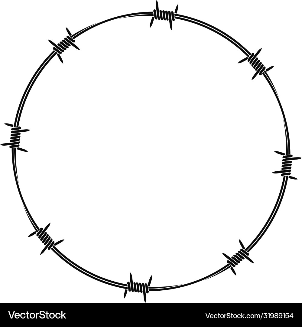 Barbed wire Royalty Free Vector Image - VectorStock