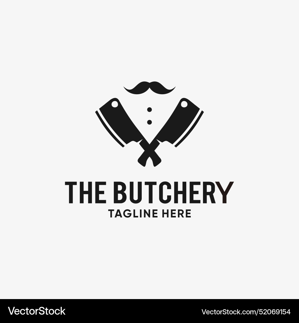 Butchery logo design template inspirations Vector Image