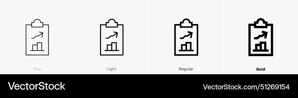 Contingency icon thin light regular and bold Vector Image