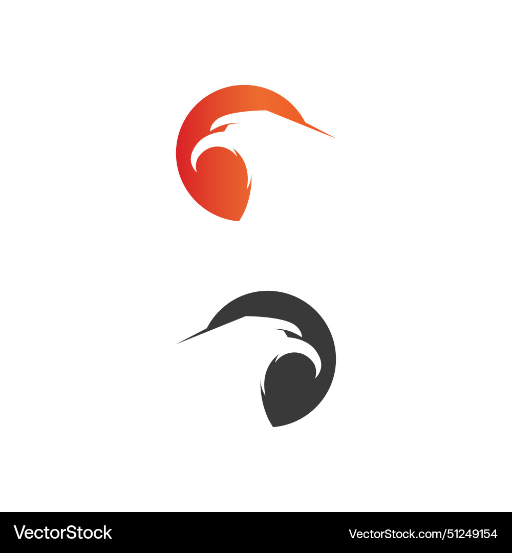 Falcon logo template Royalty Free Vector Image