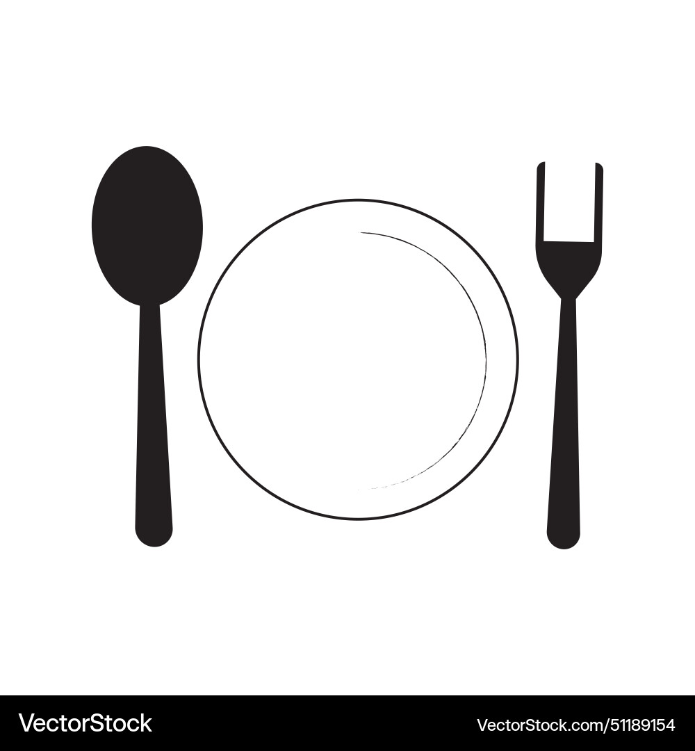 Fork and spoon logo Royalty Free Vector Image - VectorStock