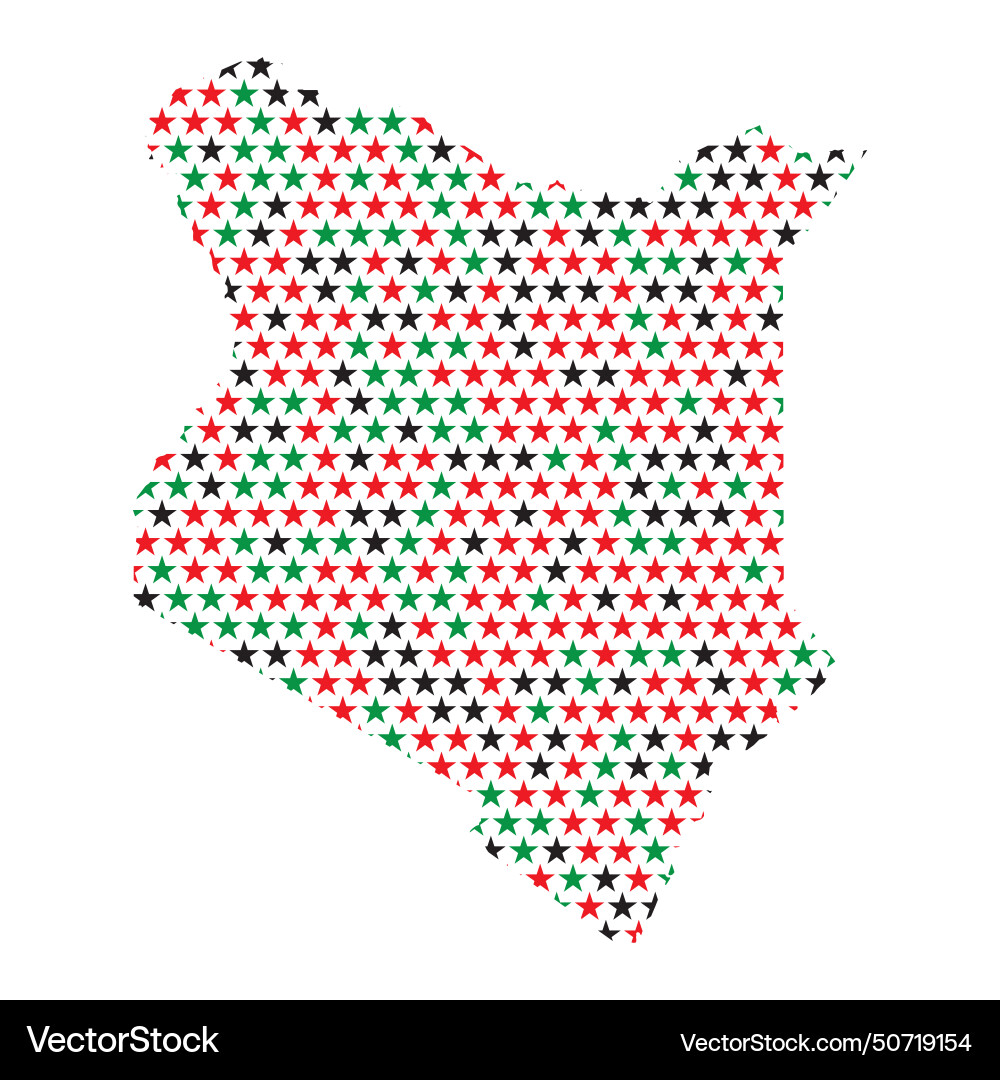 Kenya map icon Royalty Free Vector Image - VectorStock