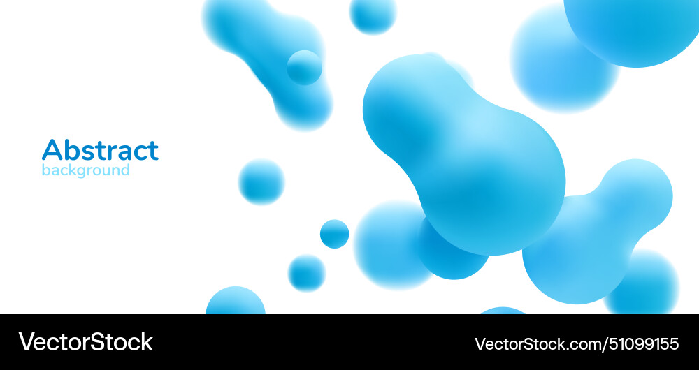 3d liquid set Royalty Free Vector Image - VectorStock