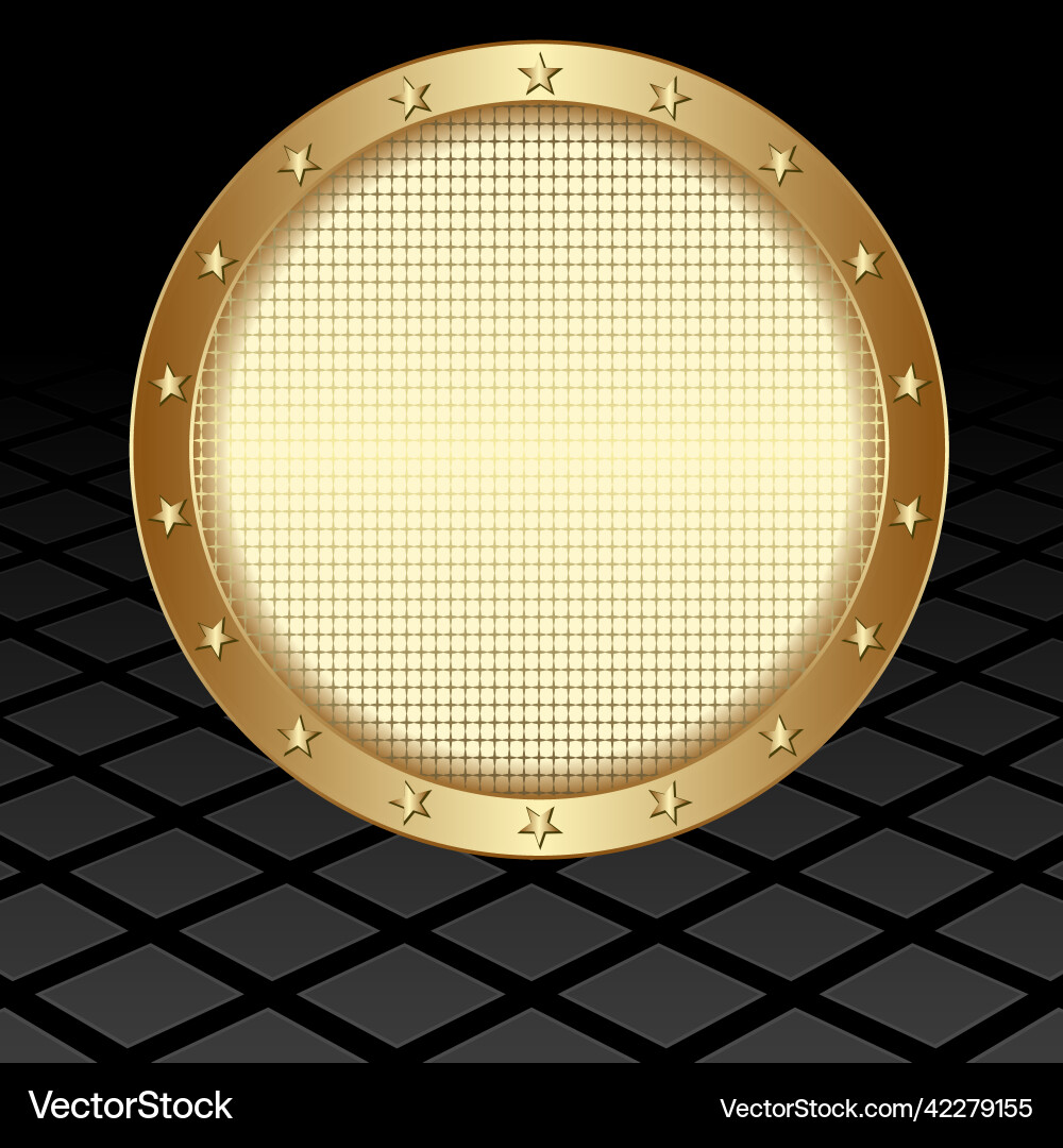 Golden frame Royalty Free Vector Image - VectorStock