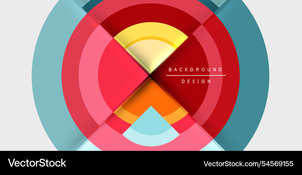 Target circle geometric abstract shapes Royalty Free Vector
