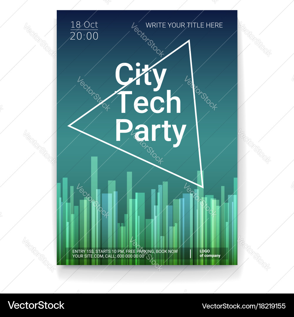 Template poster design layout Royalty Free Vector Image