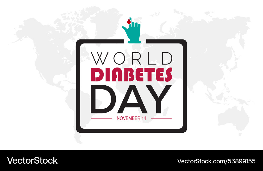 World diabetes day Royalty Free Vector Image - VectorStock
