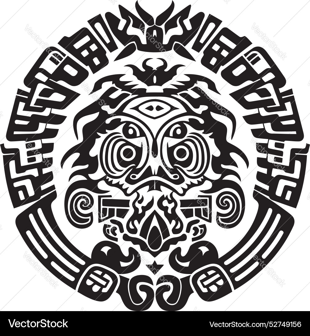 Ancient divinity depiction quetzalcoatl iconic Vector Image