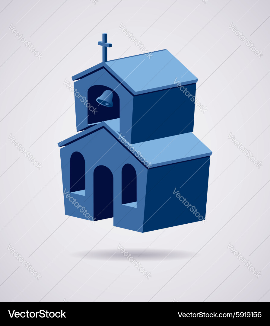 Church building Royalty Free Vector Image - VectorStock