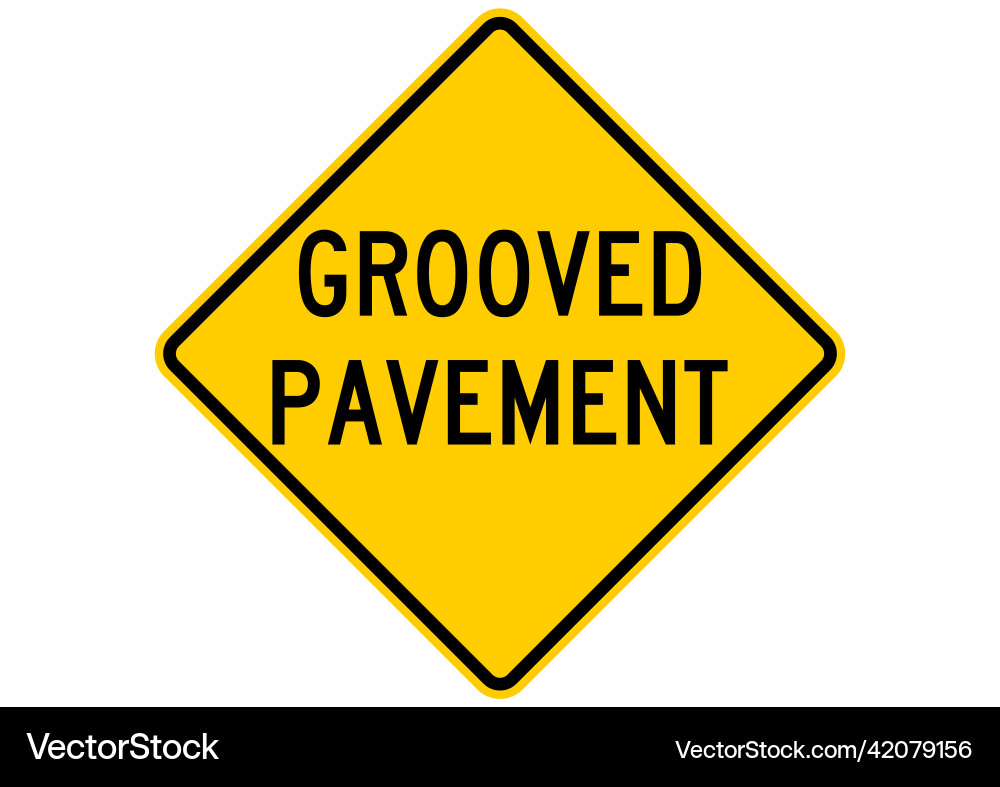 Grooved pavement Royalty Free Vector Image - VectorStock