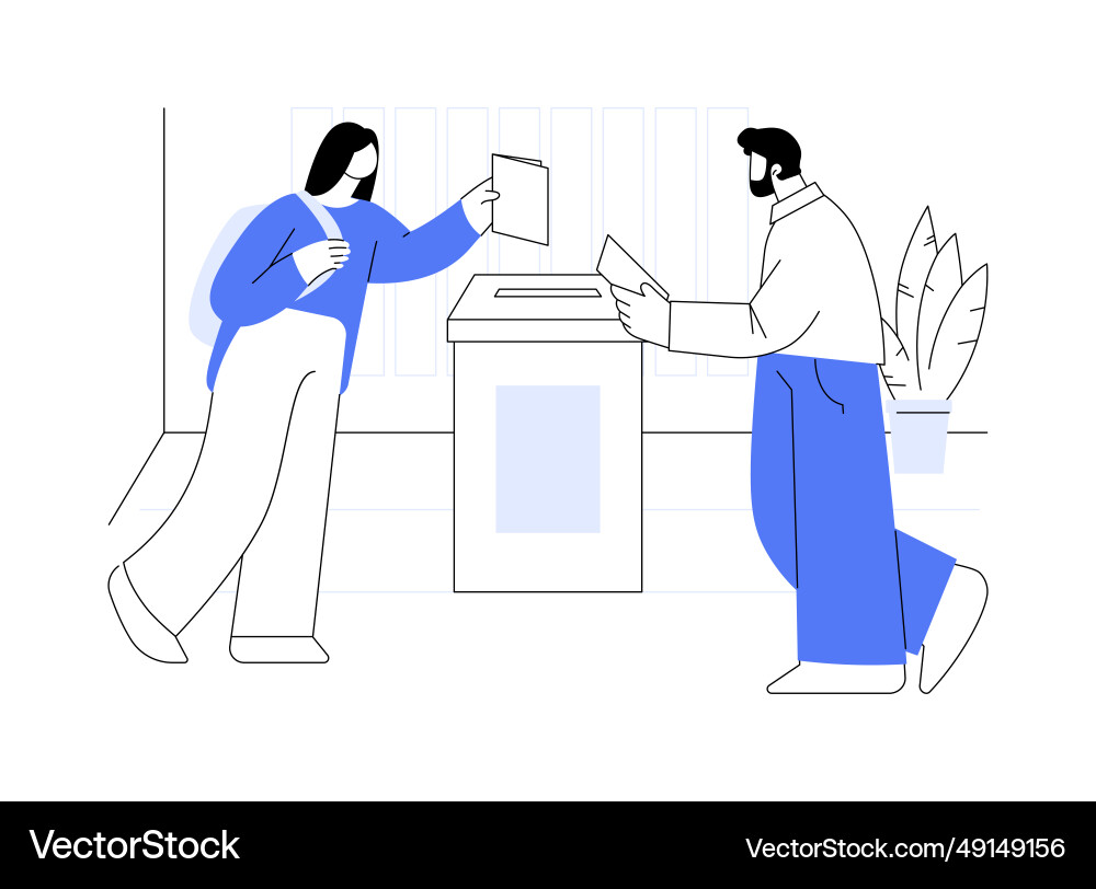 Local government elections abstract concept Vector Image