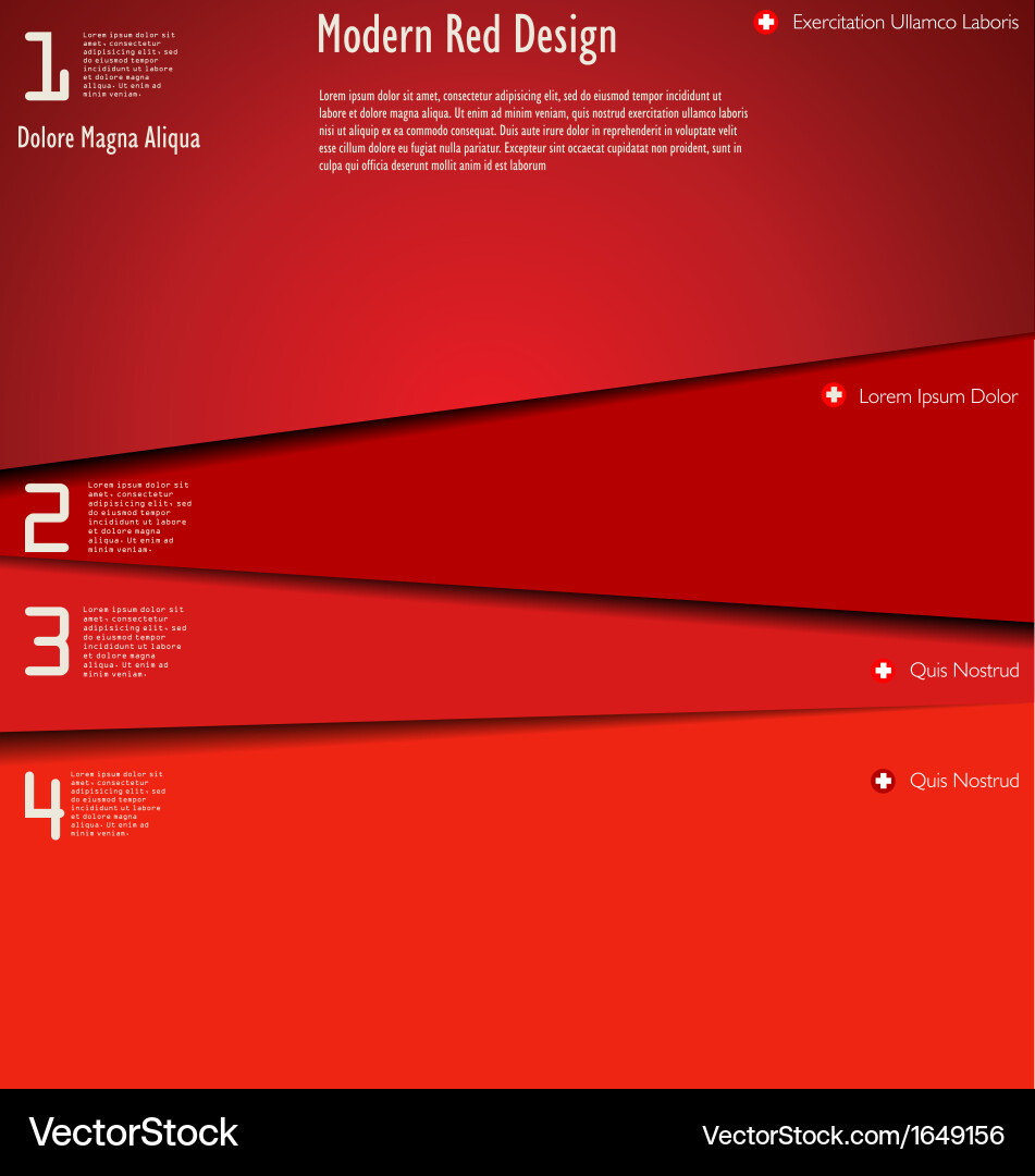 Red Abstract Background Template Royalty Free Vector Image