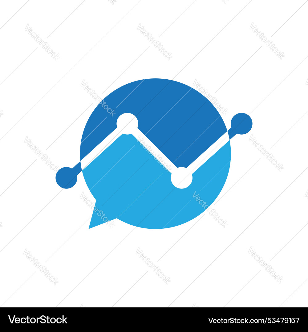 Chat lab creative logo design Royalty Free Vector Image