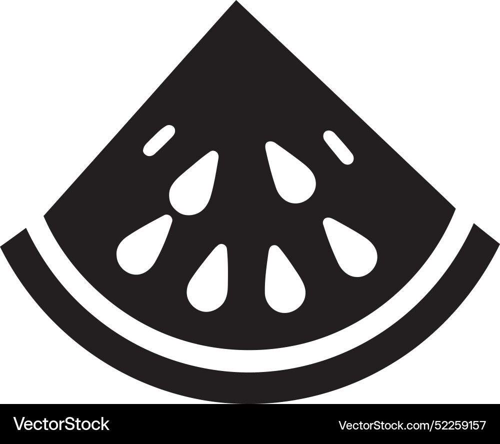 Contrasting contours melon in shades Royalty Free Vector