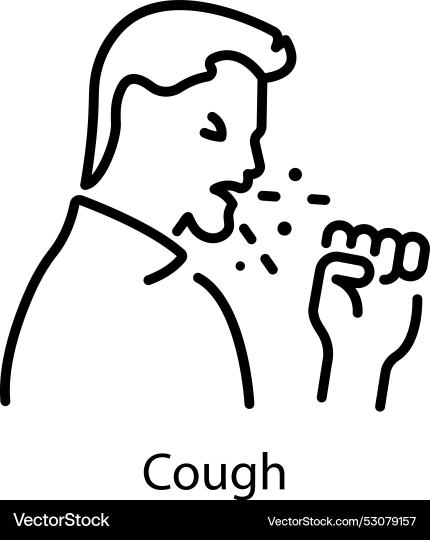 Cough Royalty Free Vector Image - VectorStock