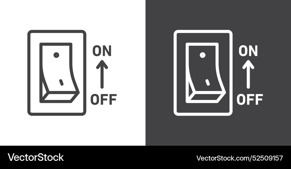 Electric switch icon Royalty Free Vector Image