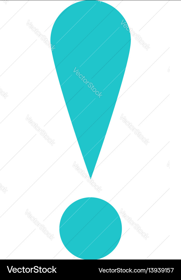 Exclamation mark sign Royalty Free Vector Image