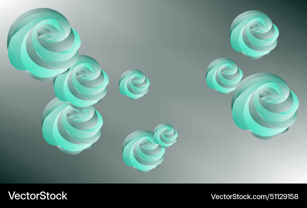 A composition of round figures different sizes Vector Image